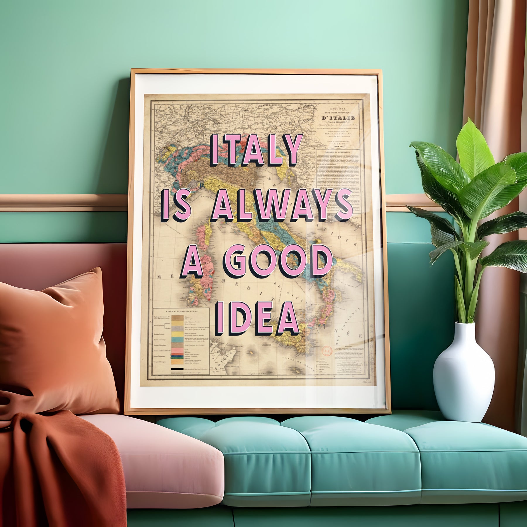 Italy Is Always A Good Idea Print | Travel Wall Art | Timmyloves– timmy ...