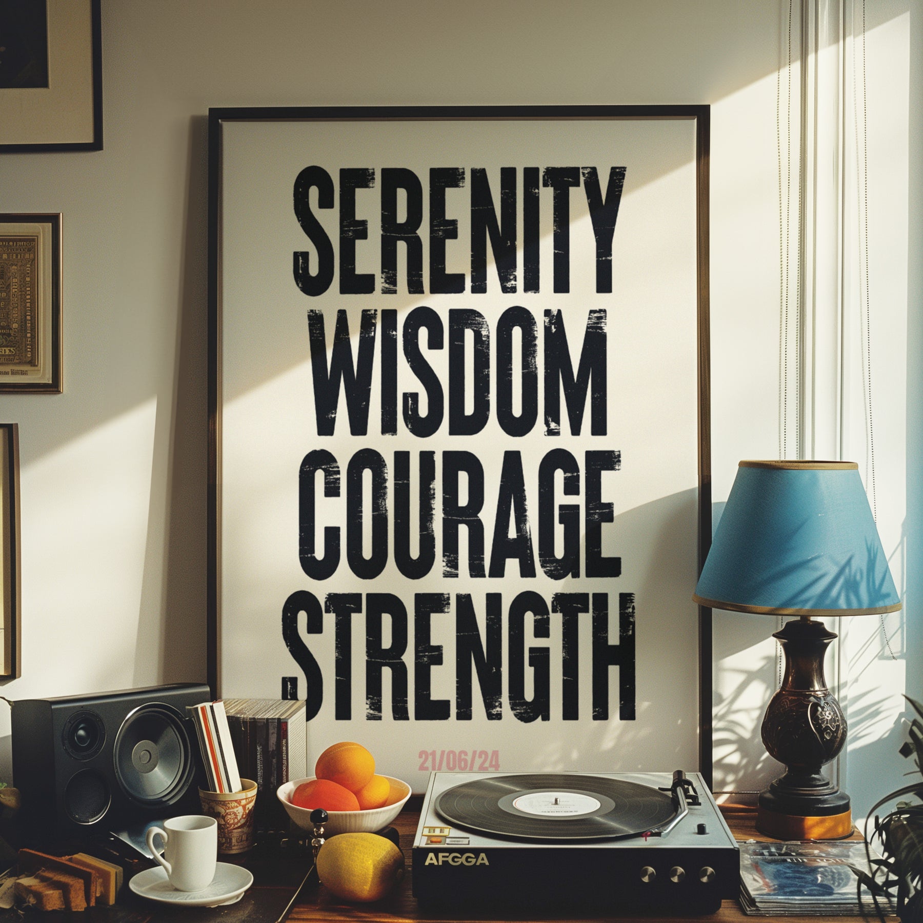 SERENITY WISDOM COURAGE STRENGTH– timmy loves art